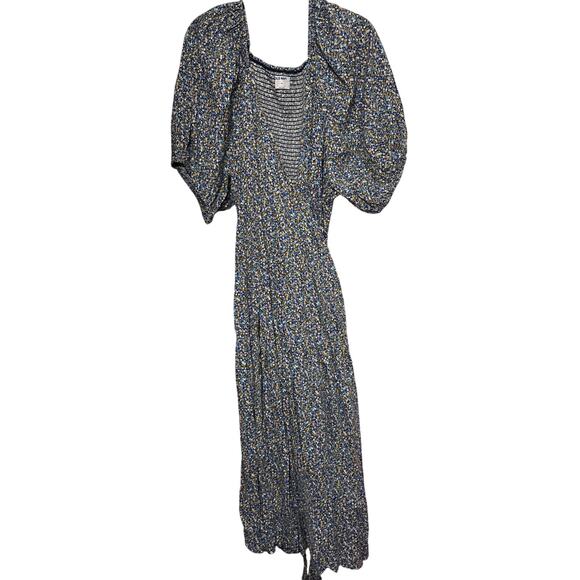 Old Navy | Dresses | Nwt Old Navy Plus Size Blue Floral Midi Length ...